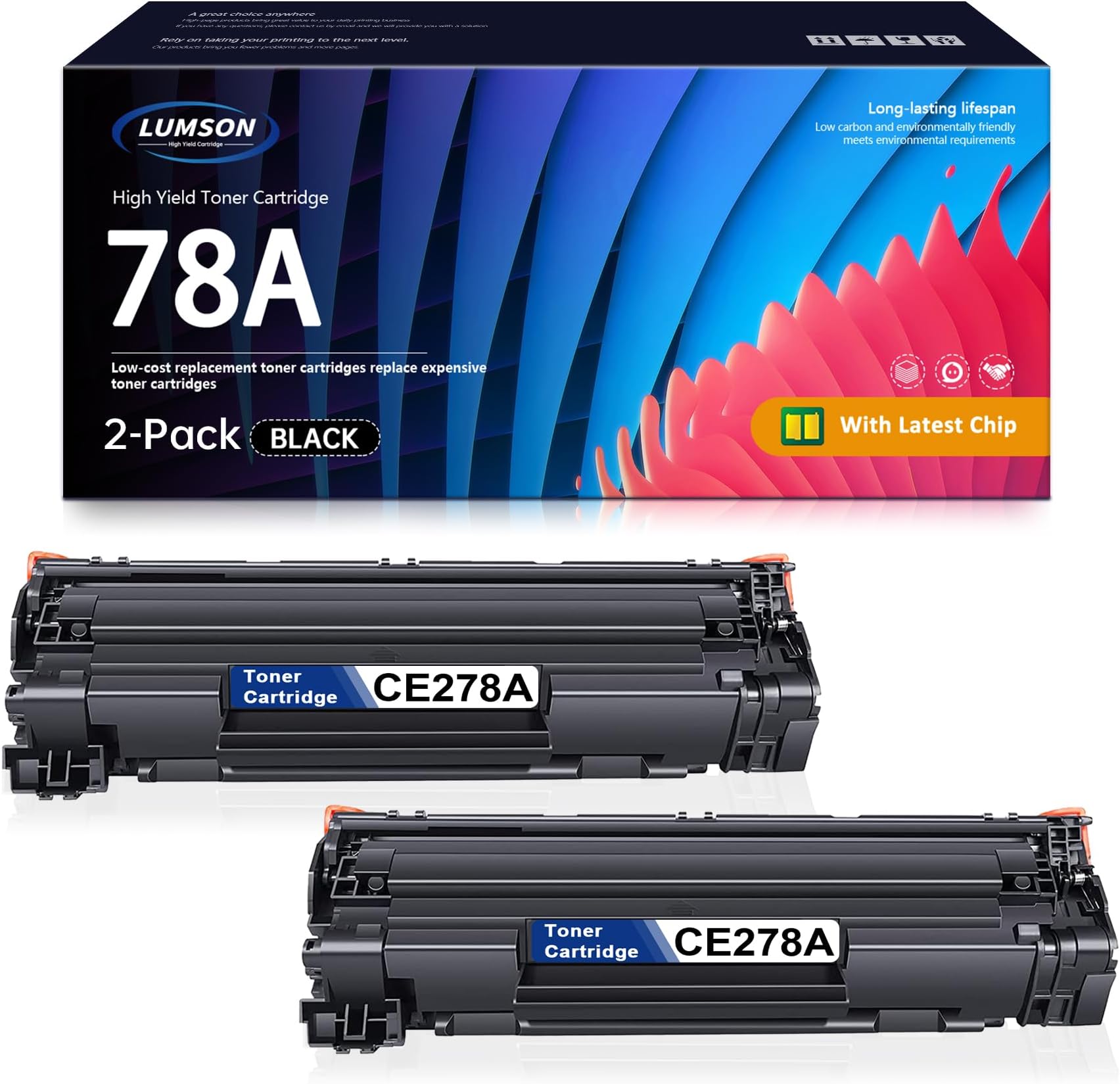 78A Toner Cartridge CE278A High Yield Replacement for HP 78A Pro P1560 ...
