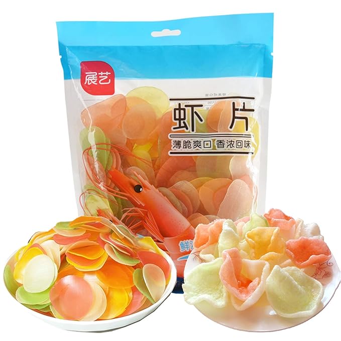 Amazon.com: 17.6oz / 500g Prawn Crackers Shrimp Chips, Chinese Classic ...