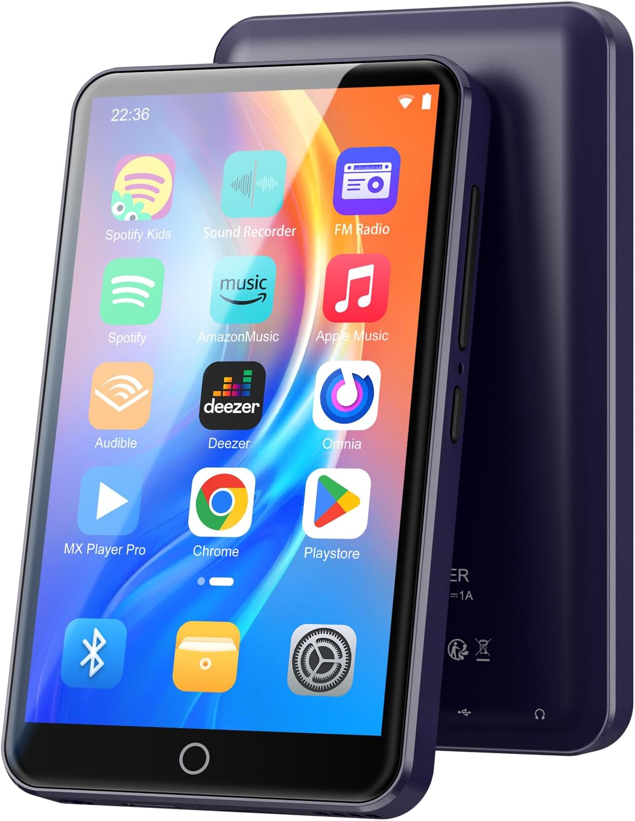 MECHEN Lecteur MP3 WiFi avec Bluetooth, écran Tactile 4 Pouces, Lecteur MP4 Android 9.0 MTK 8 ...