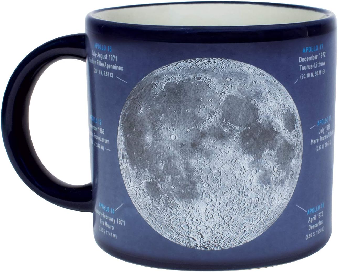 Heat Changing Moon Mug - Add Coffee and Names of Landing Sites ...