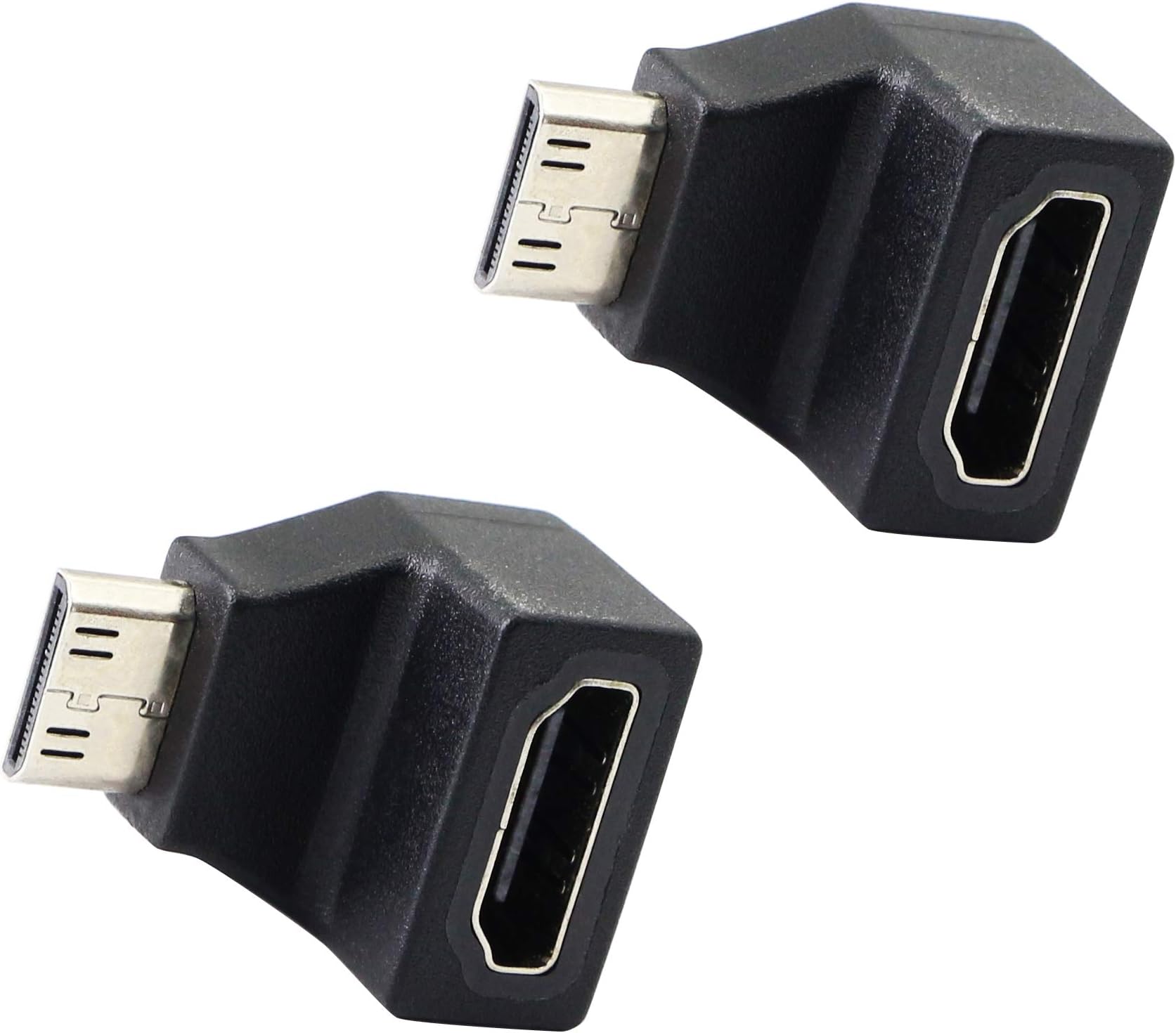 Amazon.com: AreMe 8K Mini HDMI to HDMI Adapter (2 Pack), Up and Down 90 ...