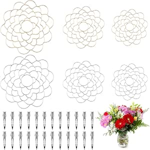 Amazon.com: ZOCONE 6 PCS Flower Arrangement Holder, 3 Sizes Stainless ...