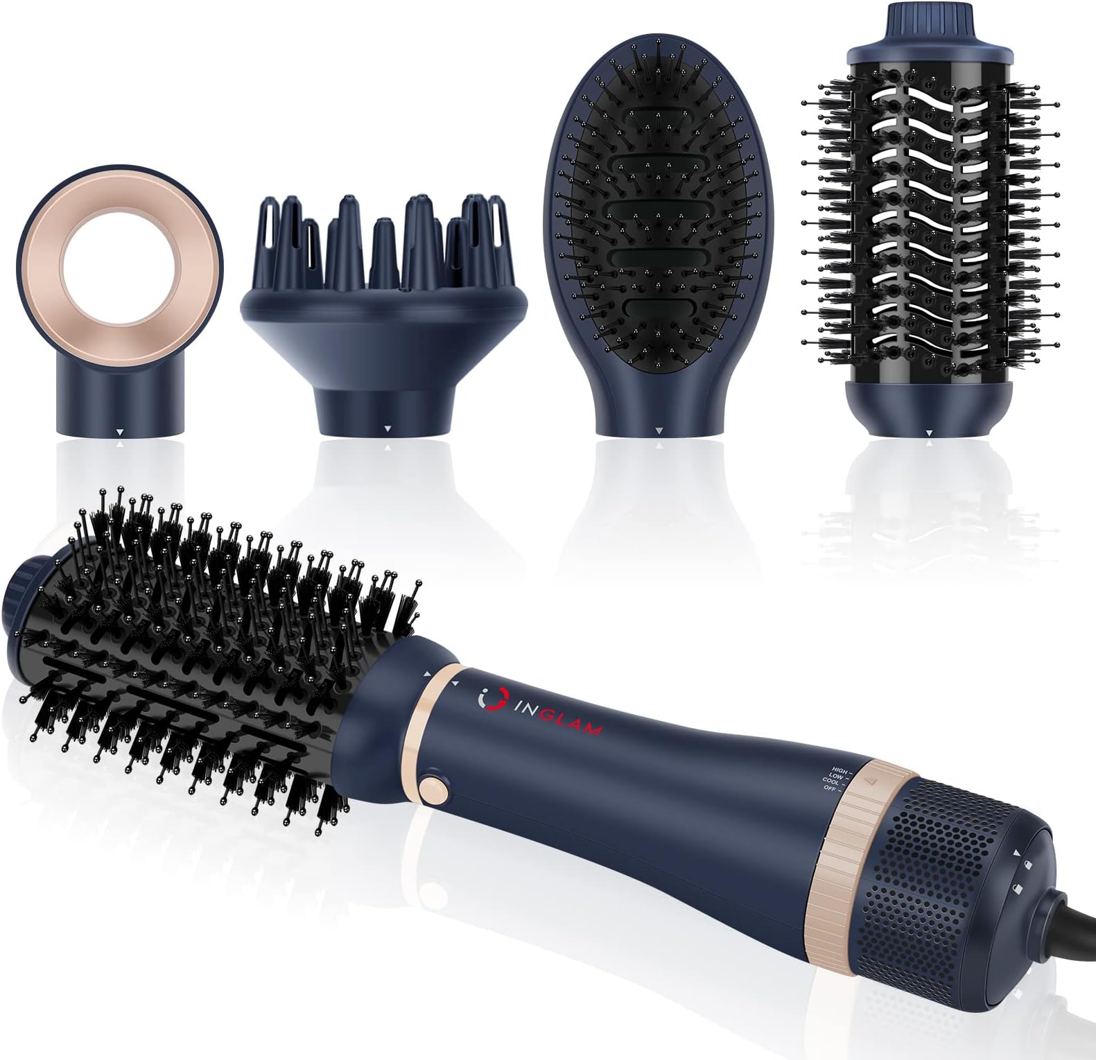 Amazon.com : Adagio California Blowout Brush: 2-in-1 Hot Air Brush ...