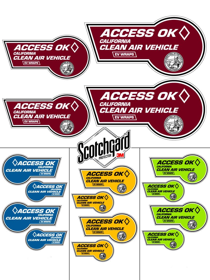 Amazon.com: California HOV Stickers 3M Paint Protection Film - 2021 ...