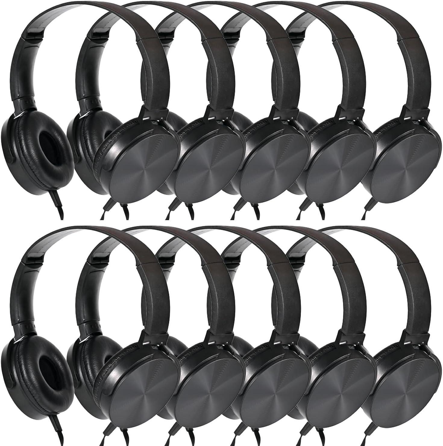 Amazon.com: Classroom Headphones-Bulk 10-Pack, Student On Ear Comfy ...