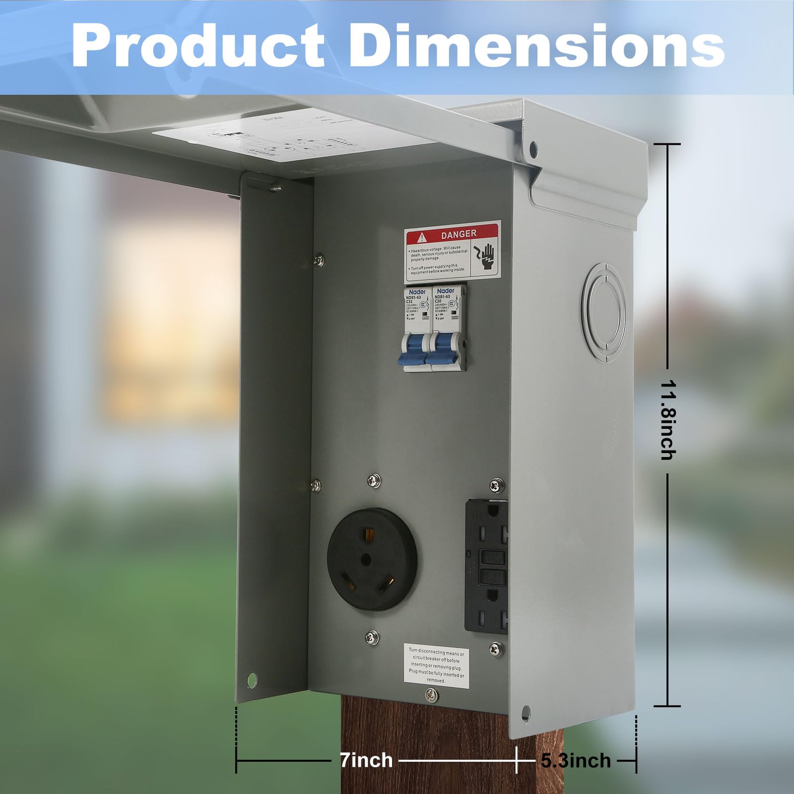 Snapklik.com : TOCRETOARE Temporary Power Outlet Panel, 30 Amp RV ...