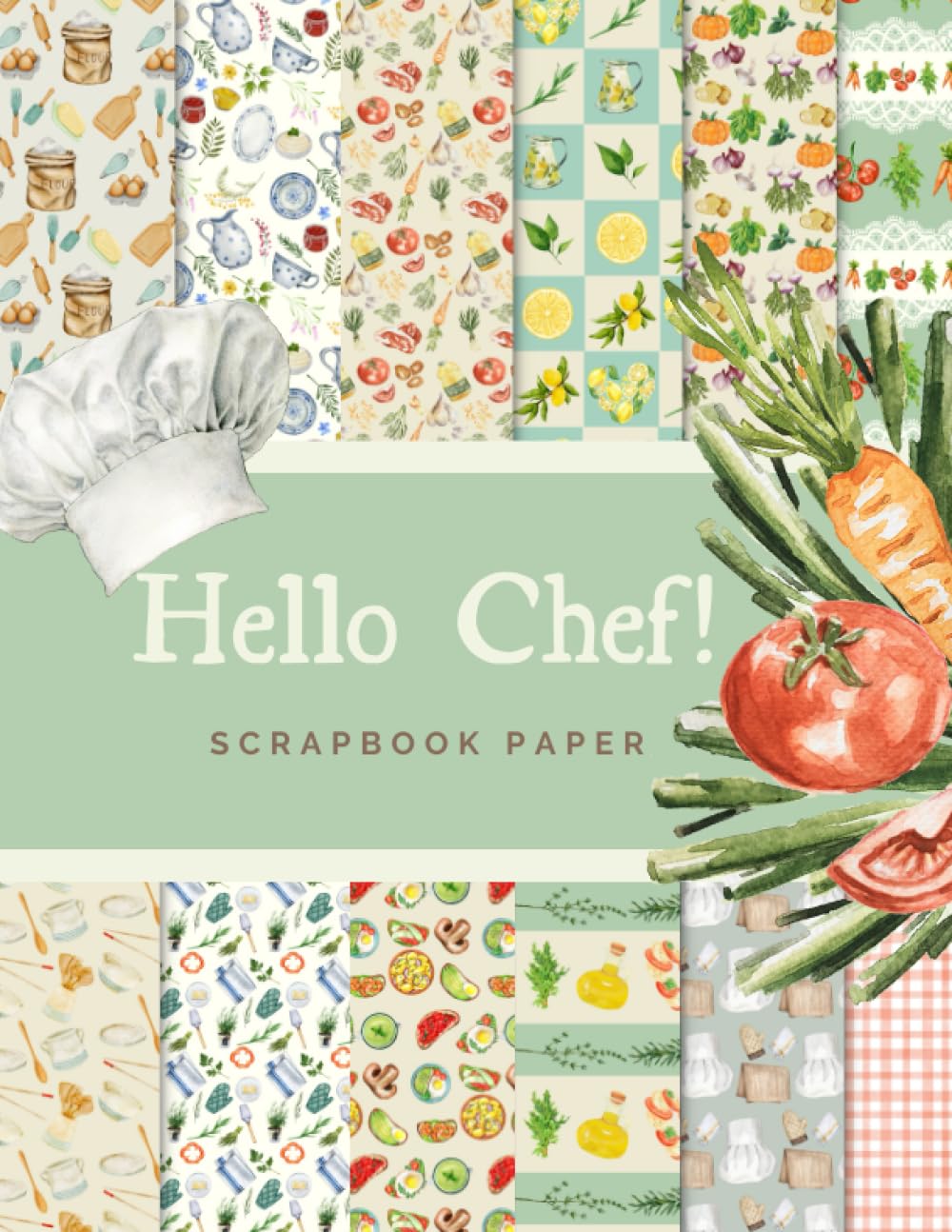 Hello Chef Scrapbook Paper: Ideal DIY, Craft Projects, Card Making ...