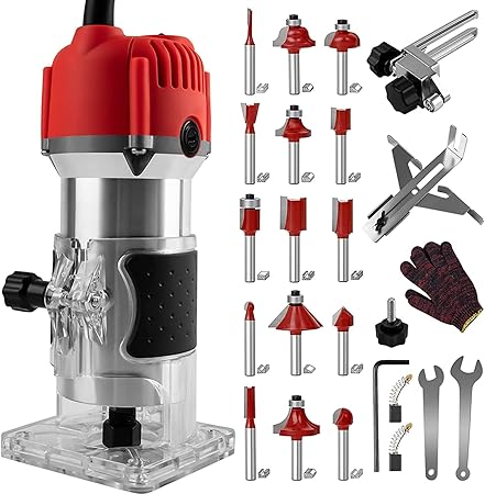 Amazon.com: WWahuayuan Compact Wood Router Tool 110V Electric Hand ...