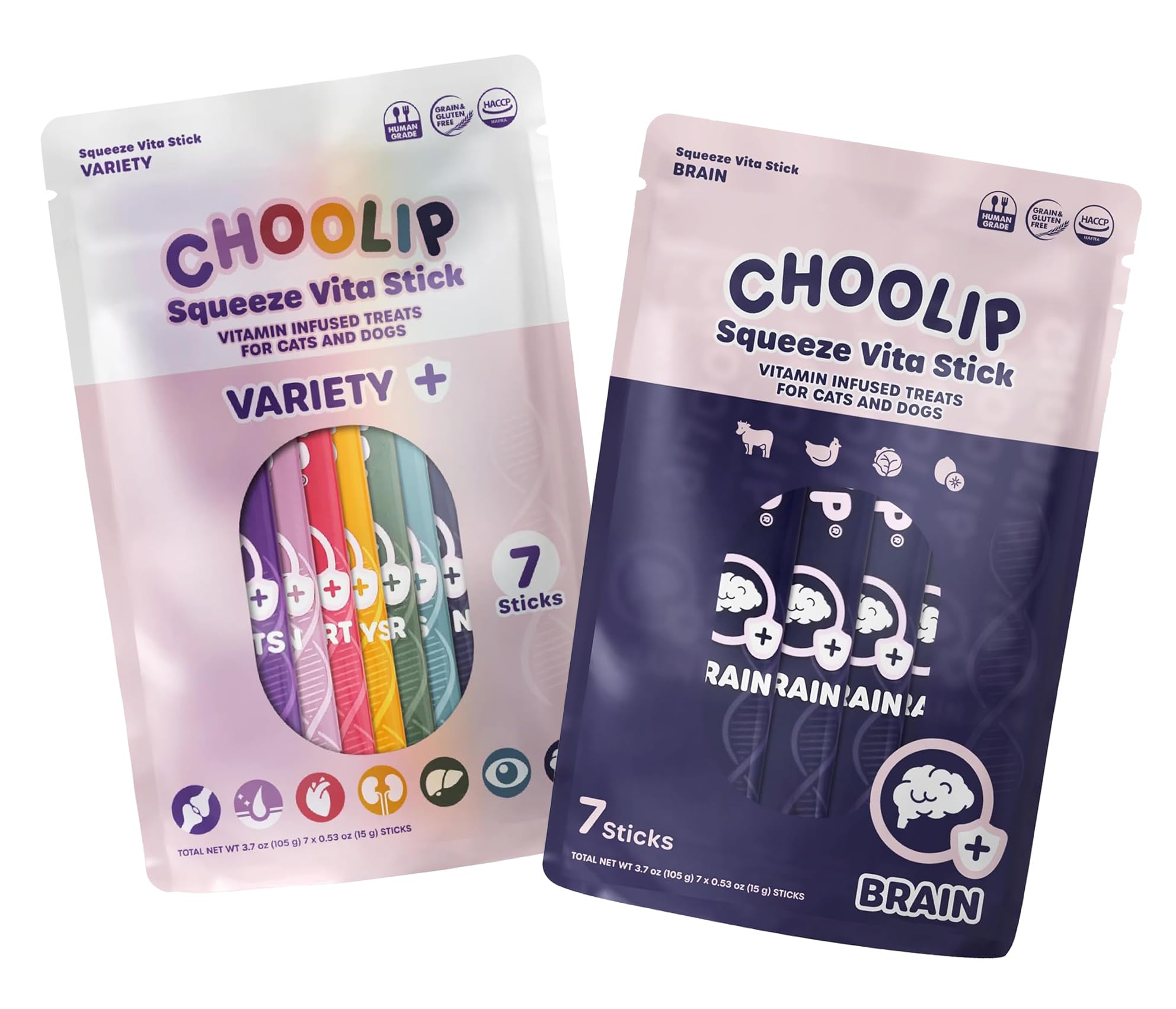 Amazon.com : Choolip Bundle | Variety + Brain Pouches. 14 Squeeze Vita ...