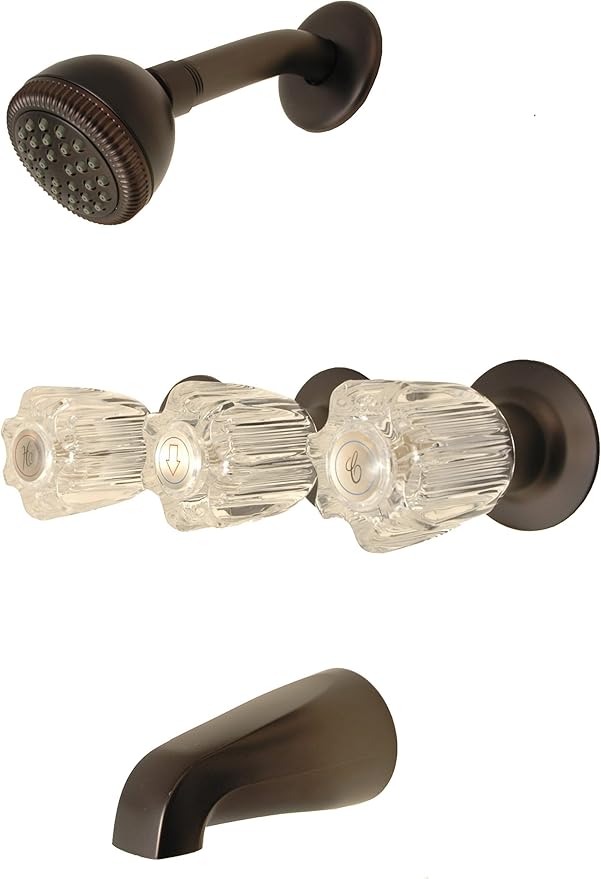 Trim Kit for 3-handle Shower Valve, Fit Price Pfister Compression Stem ...