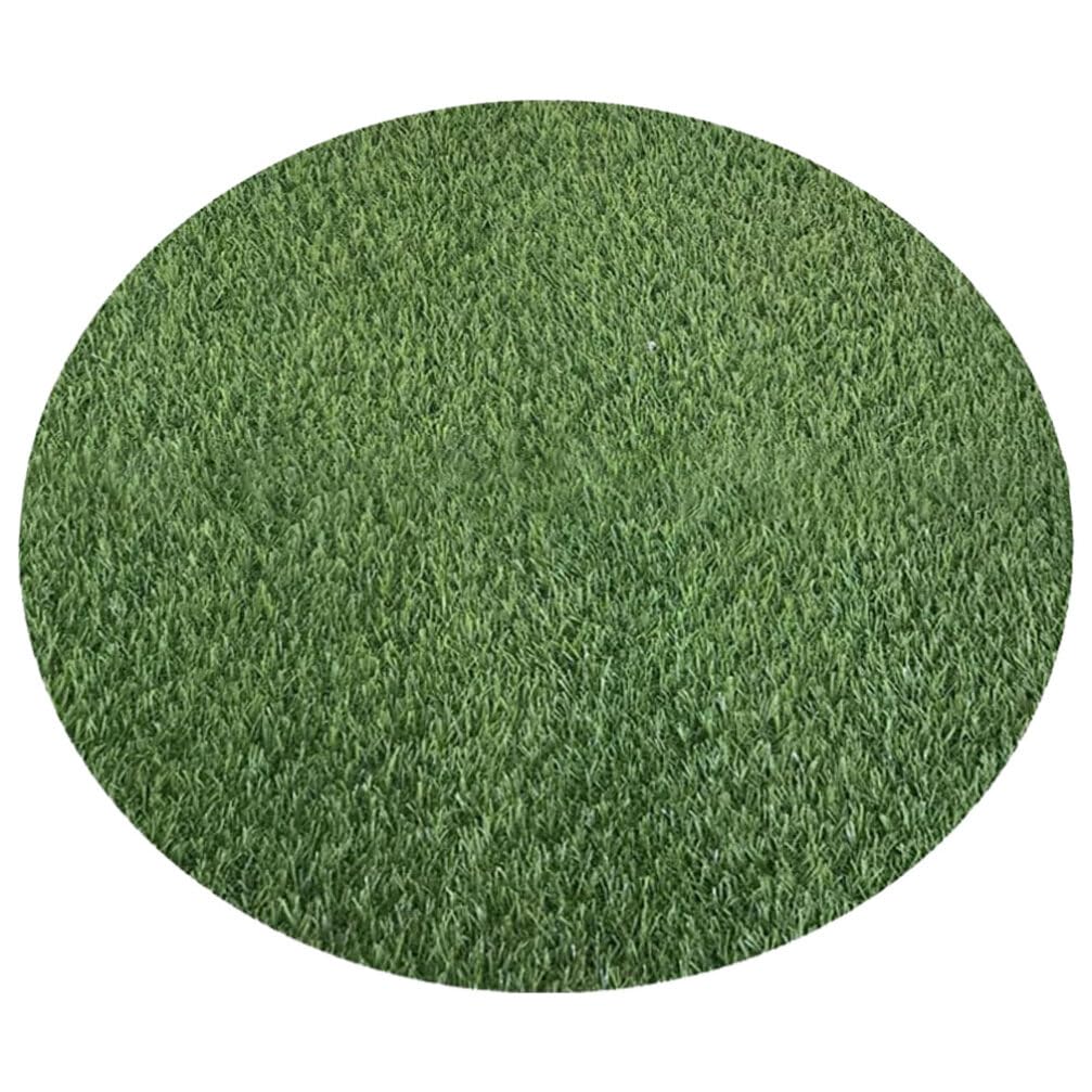 HANABASS Artificial Grass Mat Round Fake Turf Tiles Realistic Grass Rug ...