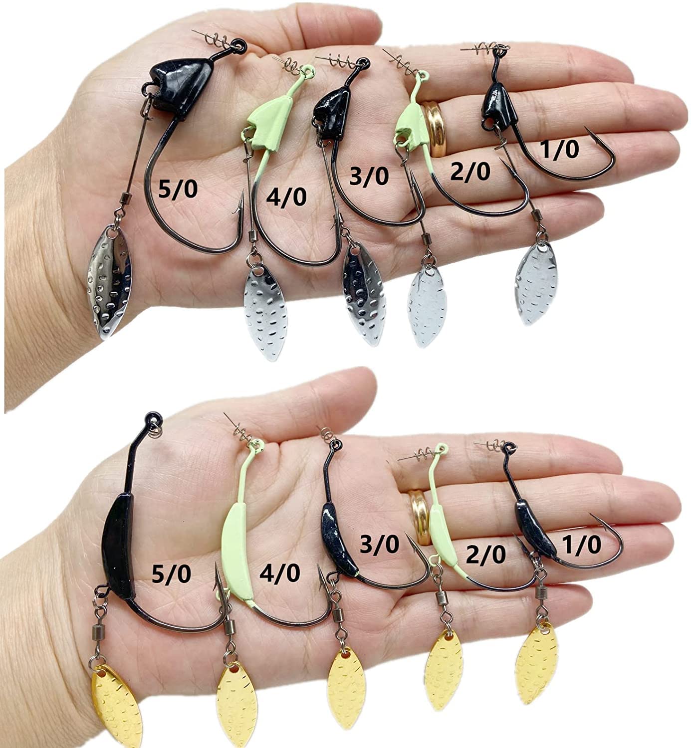 Snapklik.com : DAMIDEL 10Pcs/Box2 Models Mixed Jig Heads Swimbait ...