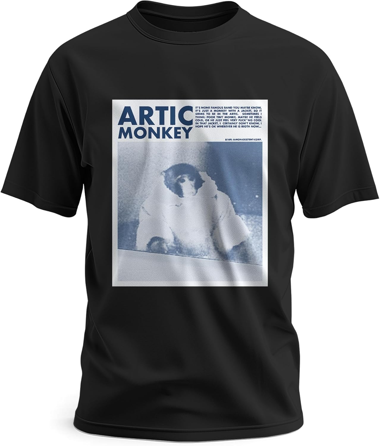 Generic T-Shirt Arctic Shirts Family Sleeve Monkey Short Big Blue ...