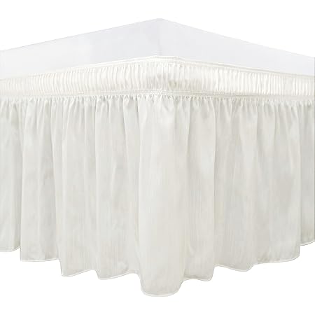 Amazon.com: Biscaynebay Wrap Around Bed Skirts for Twin & Twin XL Beds ...