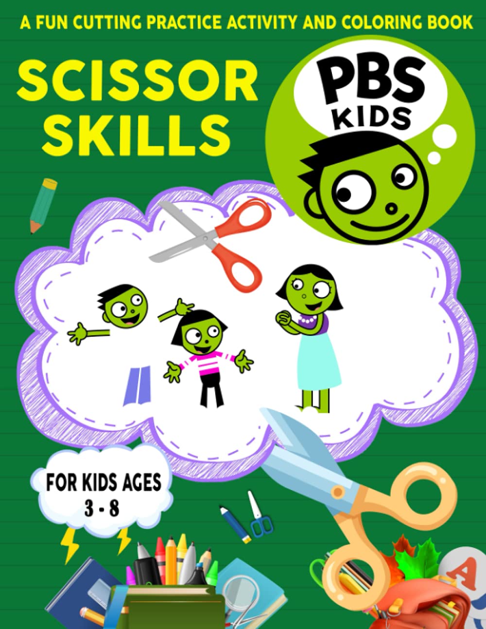 Pbs Kids Scissor Skills Fantastic Cutting For Beginner Activity ...