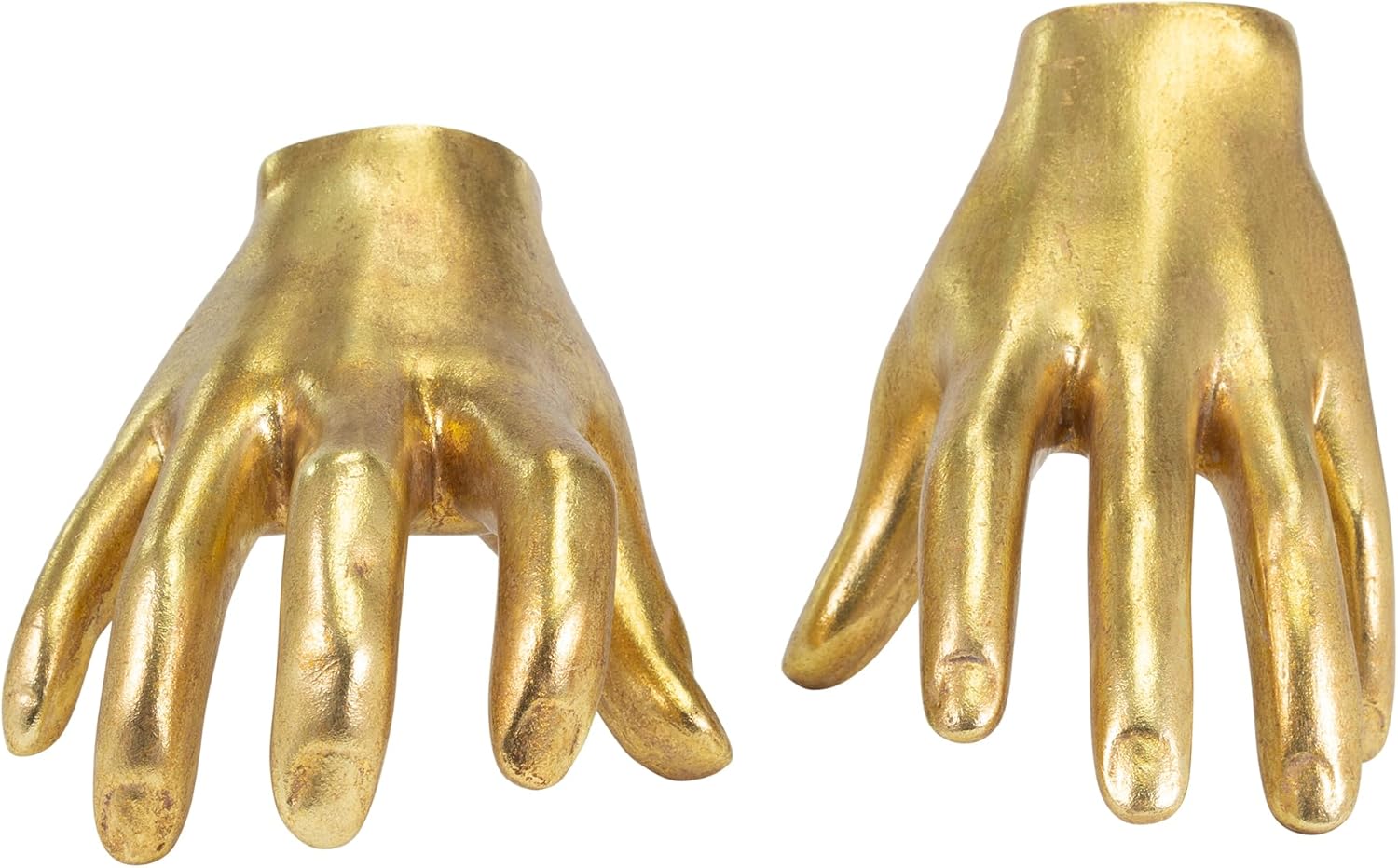 Amazon.com: Kavana Décor Reaching Hands Gold Decorative Objects Set of ...