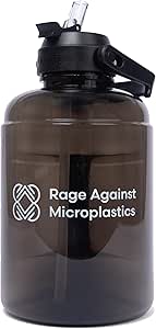 Amazon.com: Rage Against Microplastics Half Gallon Water Bottle with ...