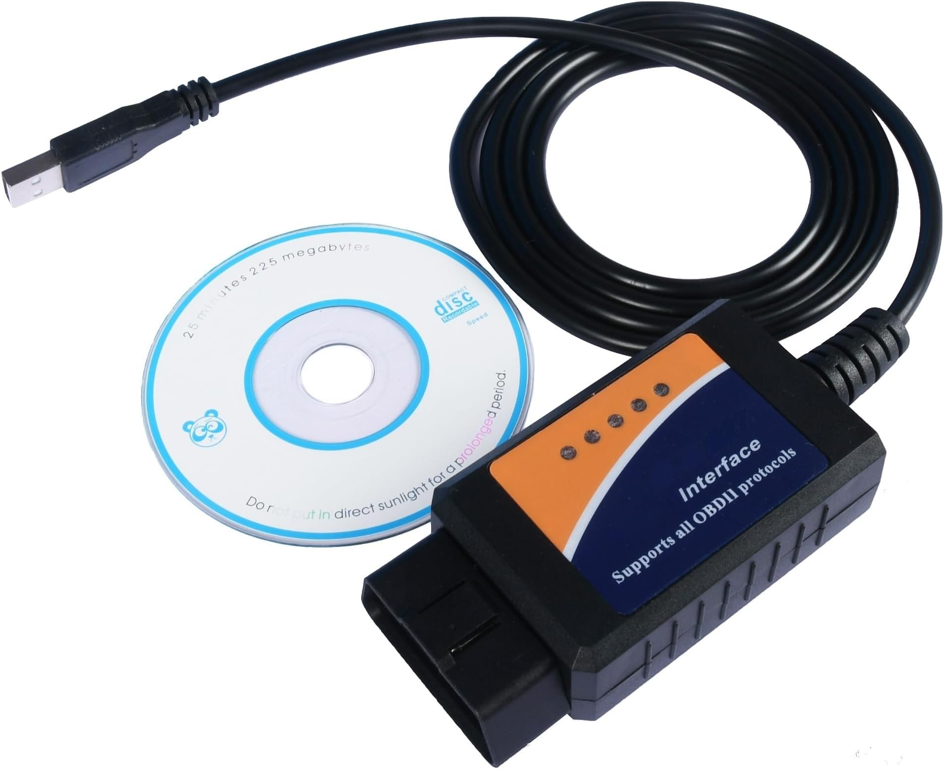 Amazon.com: ELM 327 OBD2 USB 327 OBDII Adapter with PIC18F25K80 OBD2 ...