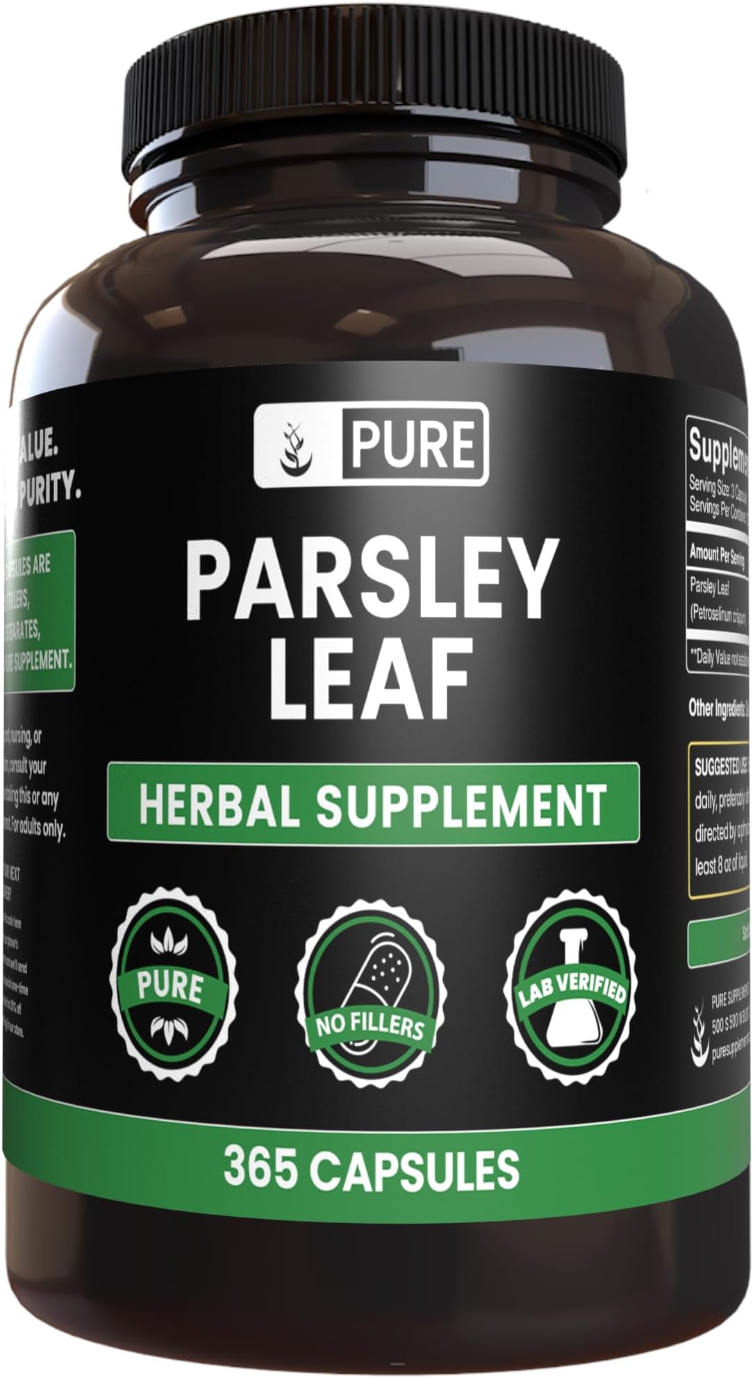 Amazon.com: Pure Original Ingredients Parsley Leaf (365 Capsules) No ...