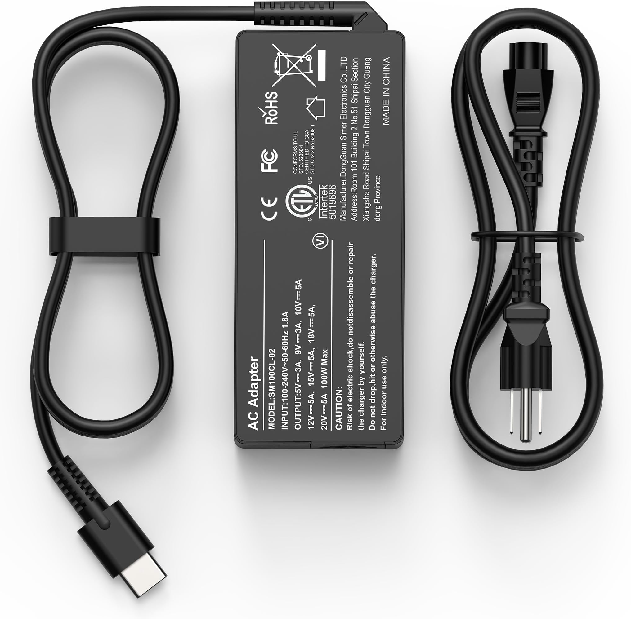 Amazon.com: YEOTSMUT 100W USB C Fast Charger Power Adapter Compatible ...