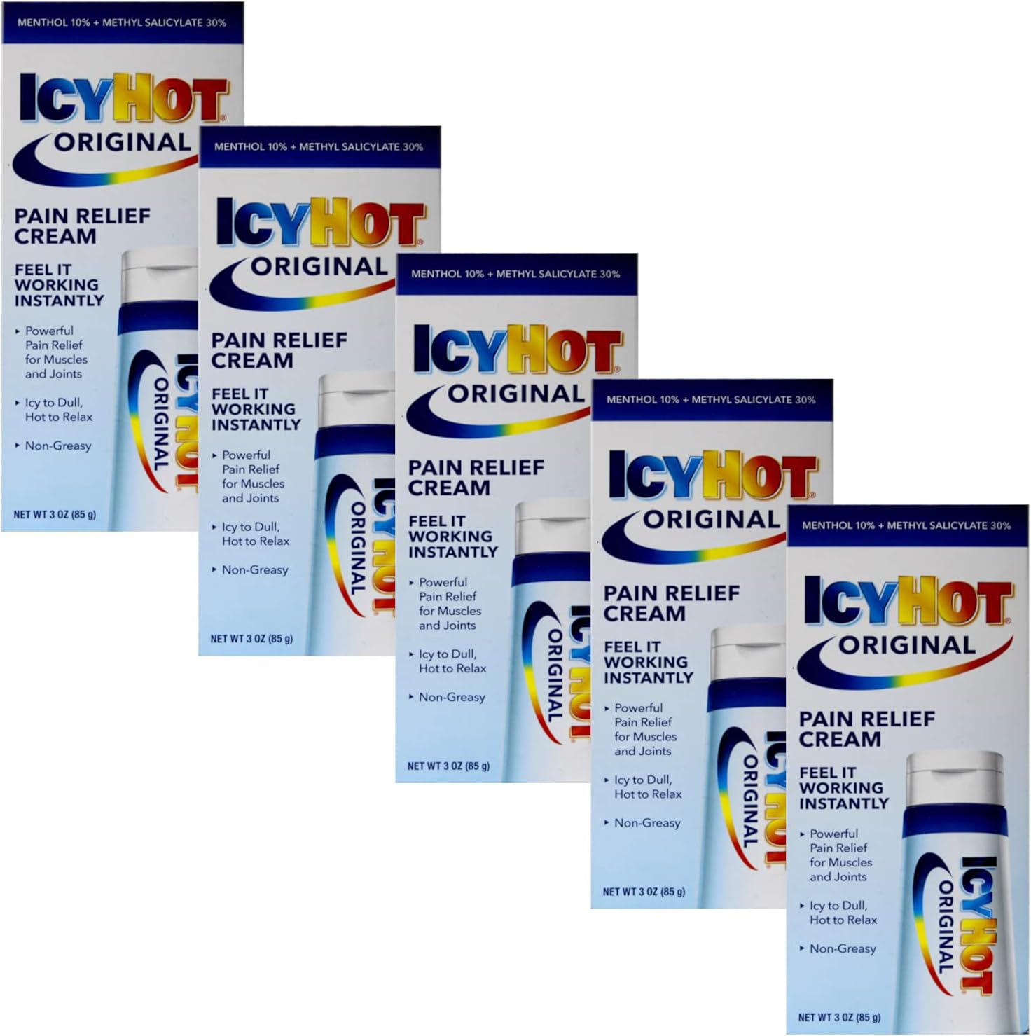 Amazon.com: ICY HOT Pain Relieving Cream Extra Strength 3 oz ( Packs of ...