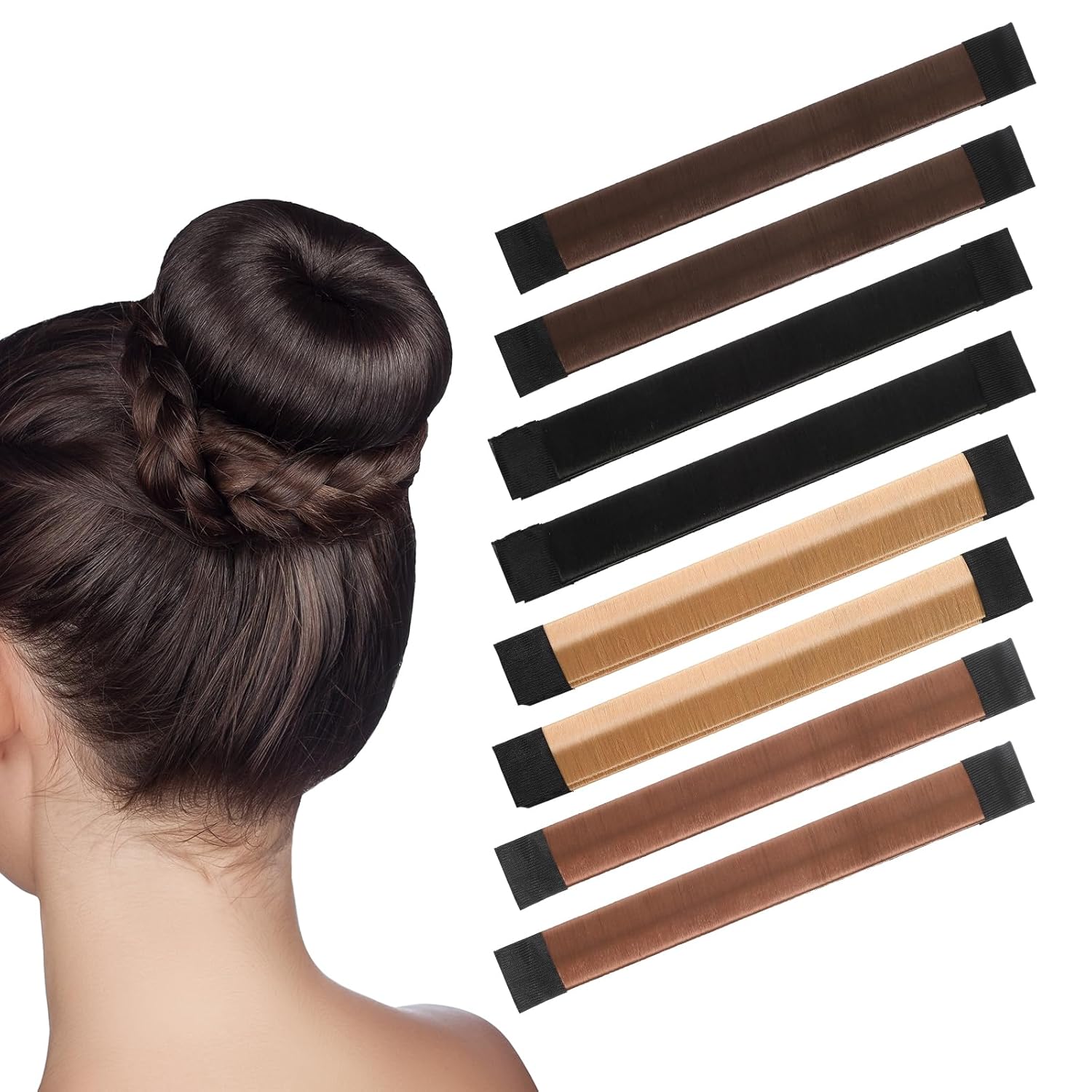 Amazon.com: cobee Hair Bun Maker, Donut Bun Maker for Long Hair, French ...