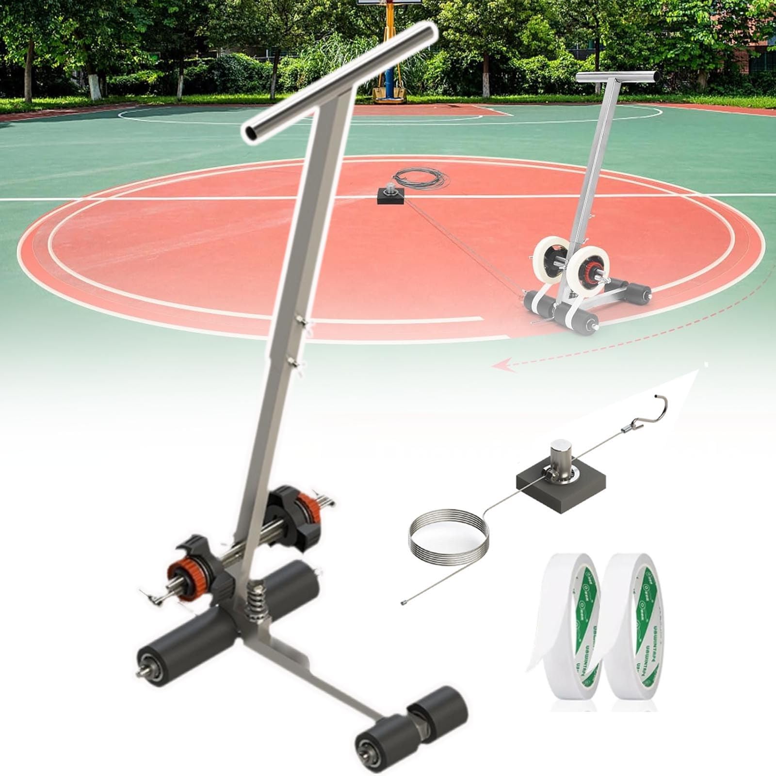 Paint Striper Tennis Court Line Taping Machine At Clay Brown Blog Line ...