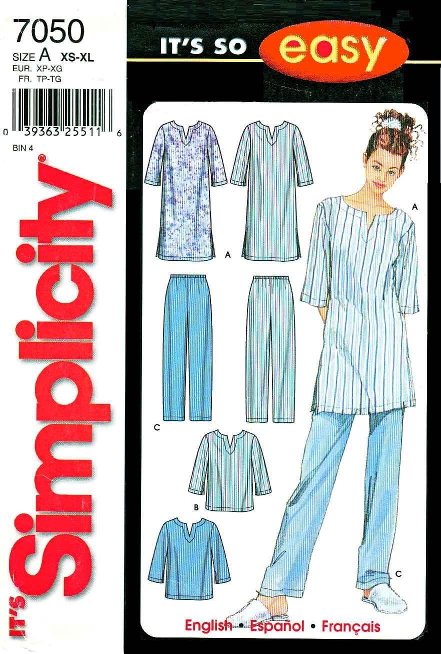 Amazon.com: Simplicity Sewing Pattern #7050- "It's So Easy" : Misses ...