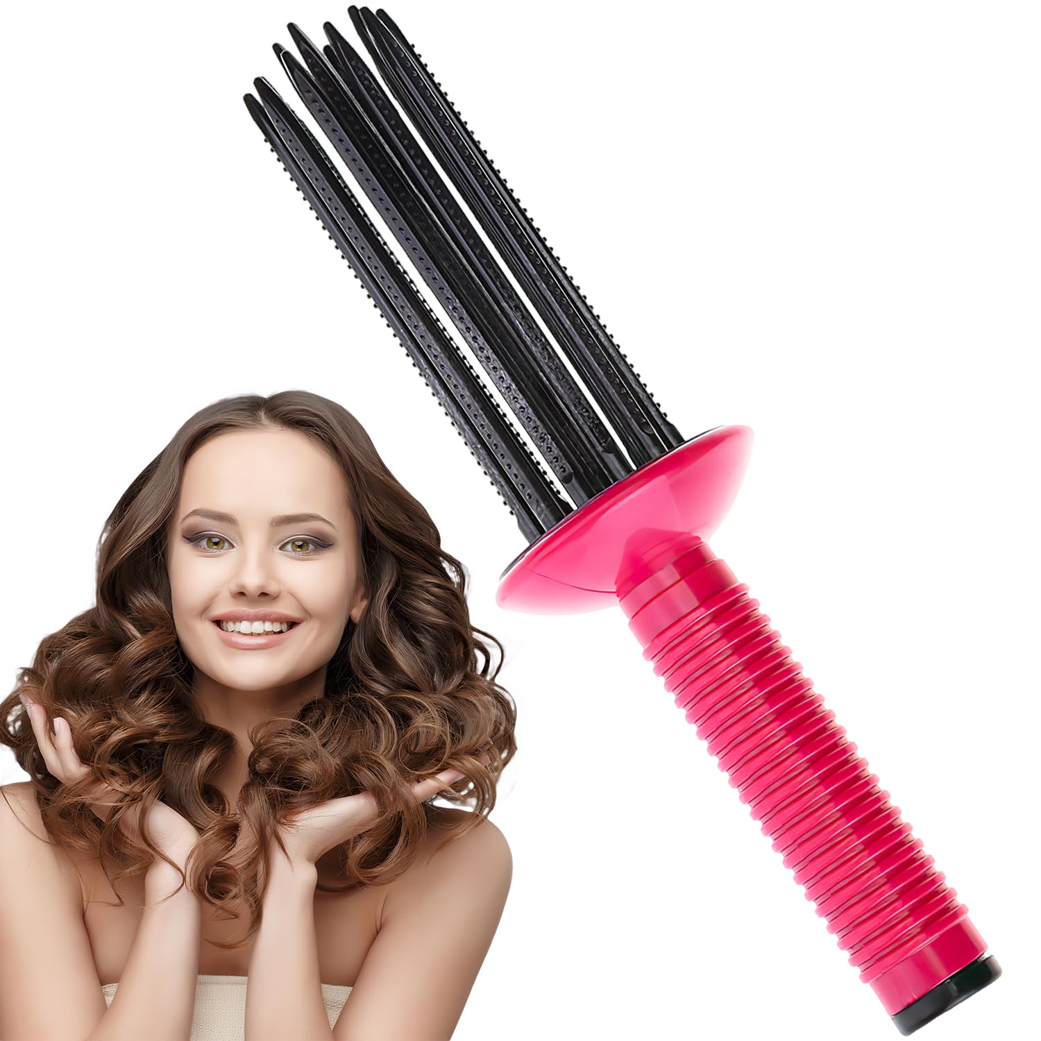Amazon.com : Hair Styling Tool for Voluminous Curls - Curly Hair Brush ...