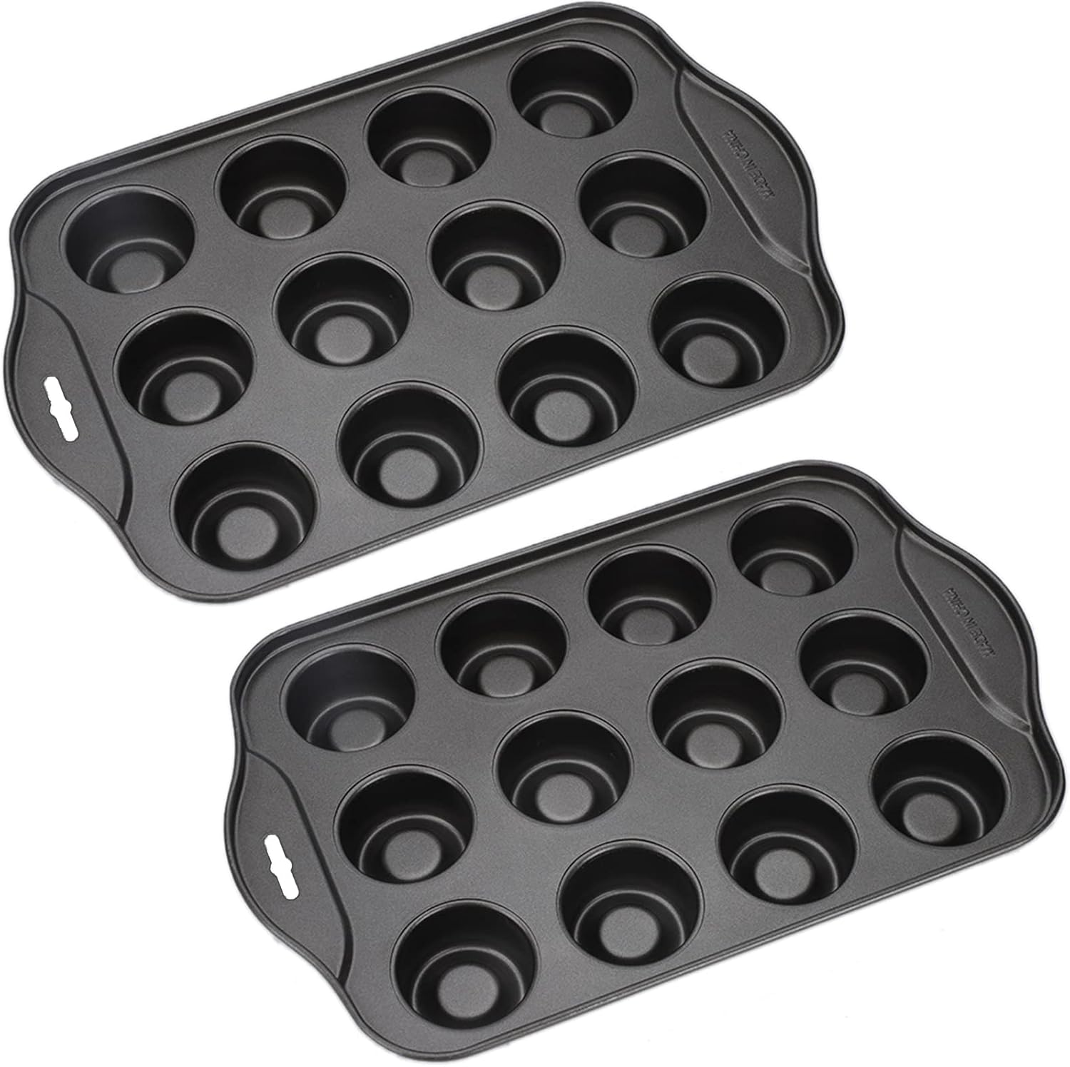 Amazon.com: PLAZOTTA 2 Pack 12 Cavity Mini Round Cheesecake Pan, Mini ...