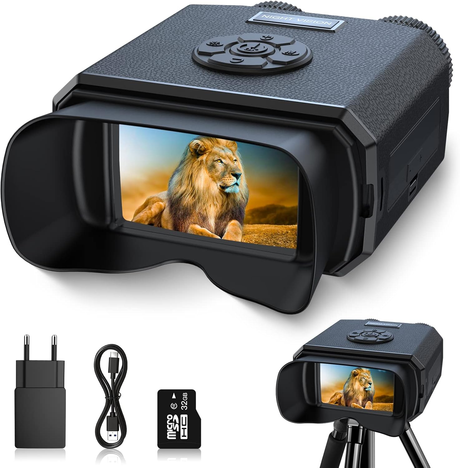 Amazon.com : Tecey Rechargeable Night Vision Binoculars - 1080P & 3.5 ...