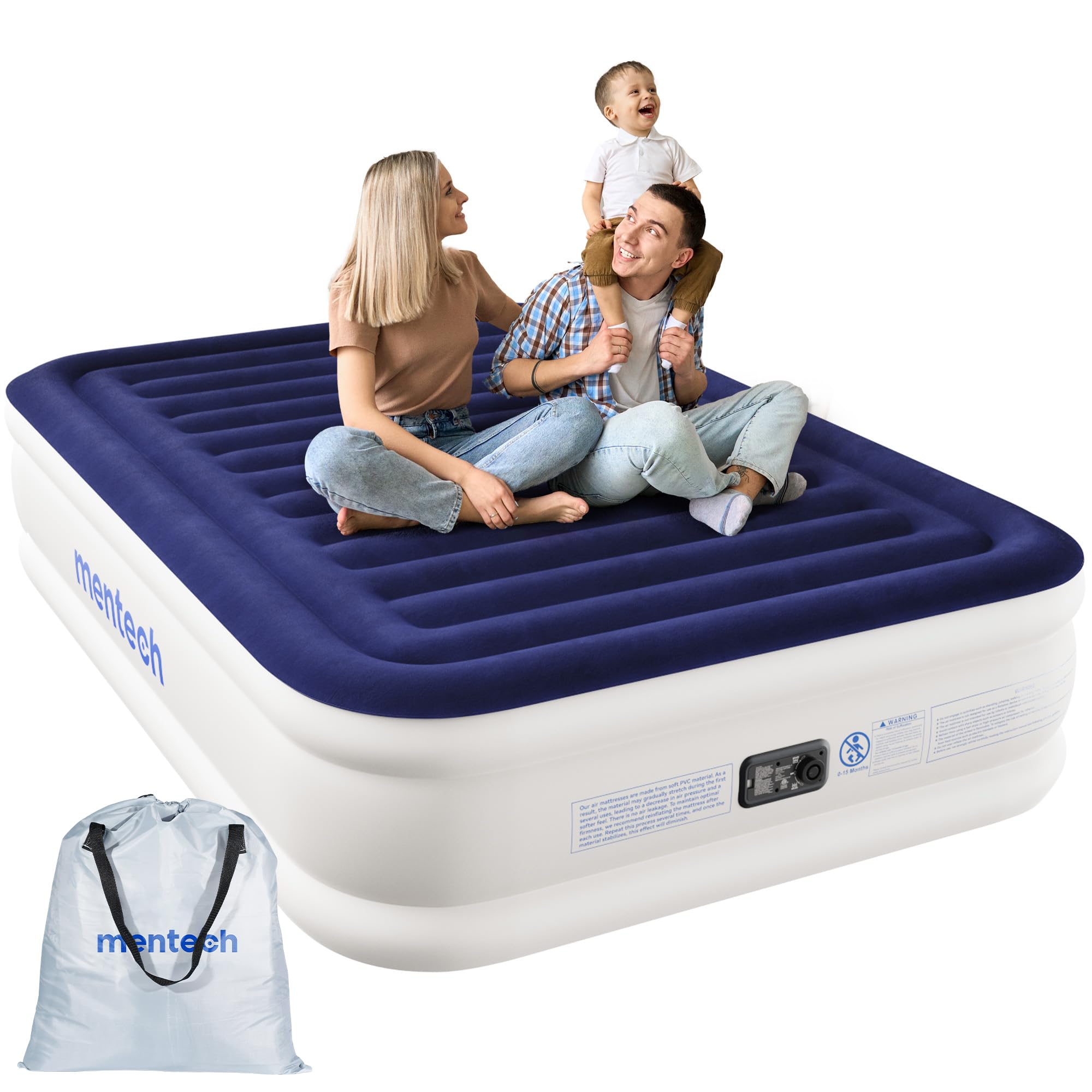 Amazon.com : Queen Air Mattress with Built in Pump, 18'' Luxury Comfort ...