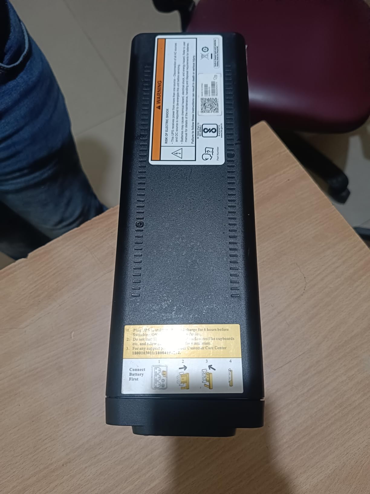 APC Back-UPS BX600I-IN 600VA, Tower, 230V, 3 India 3-pin 6A Outlets ...