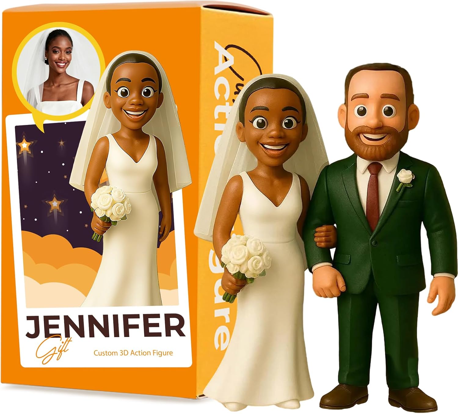 Amazon.com: Custom Action Figure Personalized 3D Mini Figurine Design ...