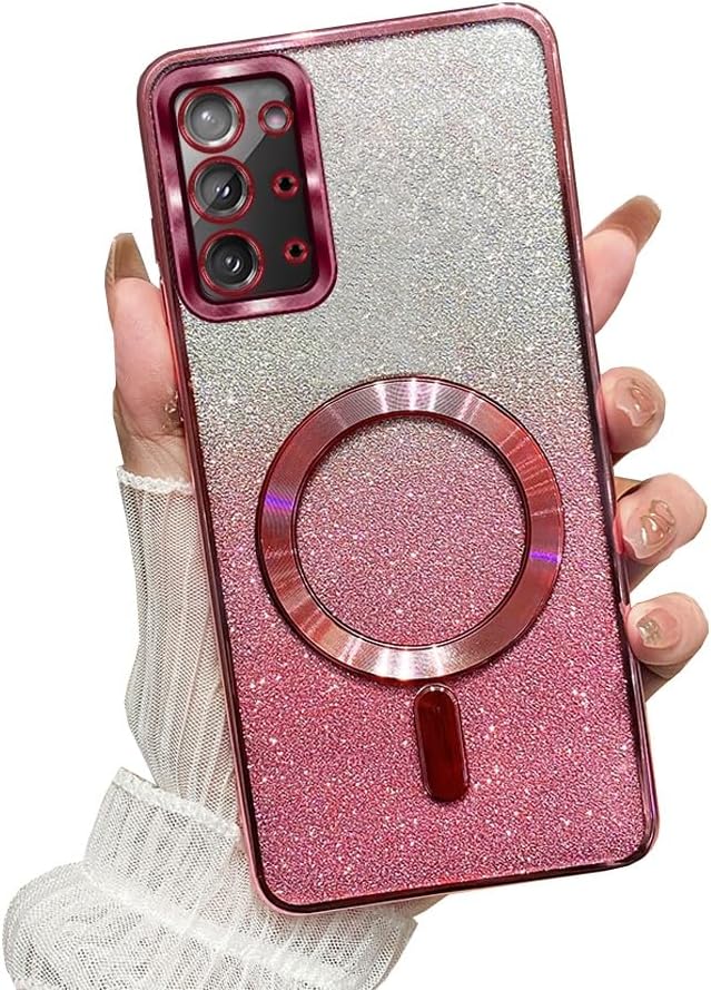 Amazon.com: Doowear for Galaxy S20 Ultra Case Magnetic Glitter [Compatible with Magsafe] Anti ...