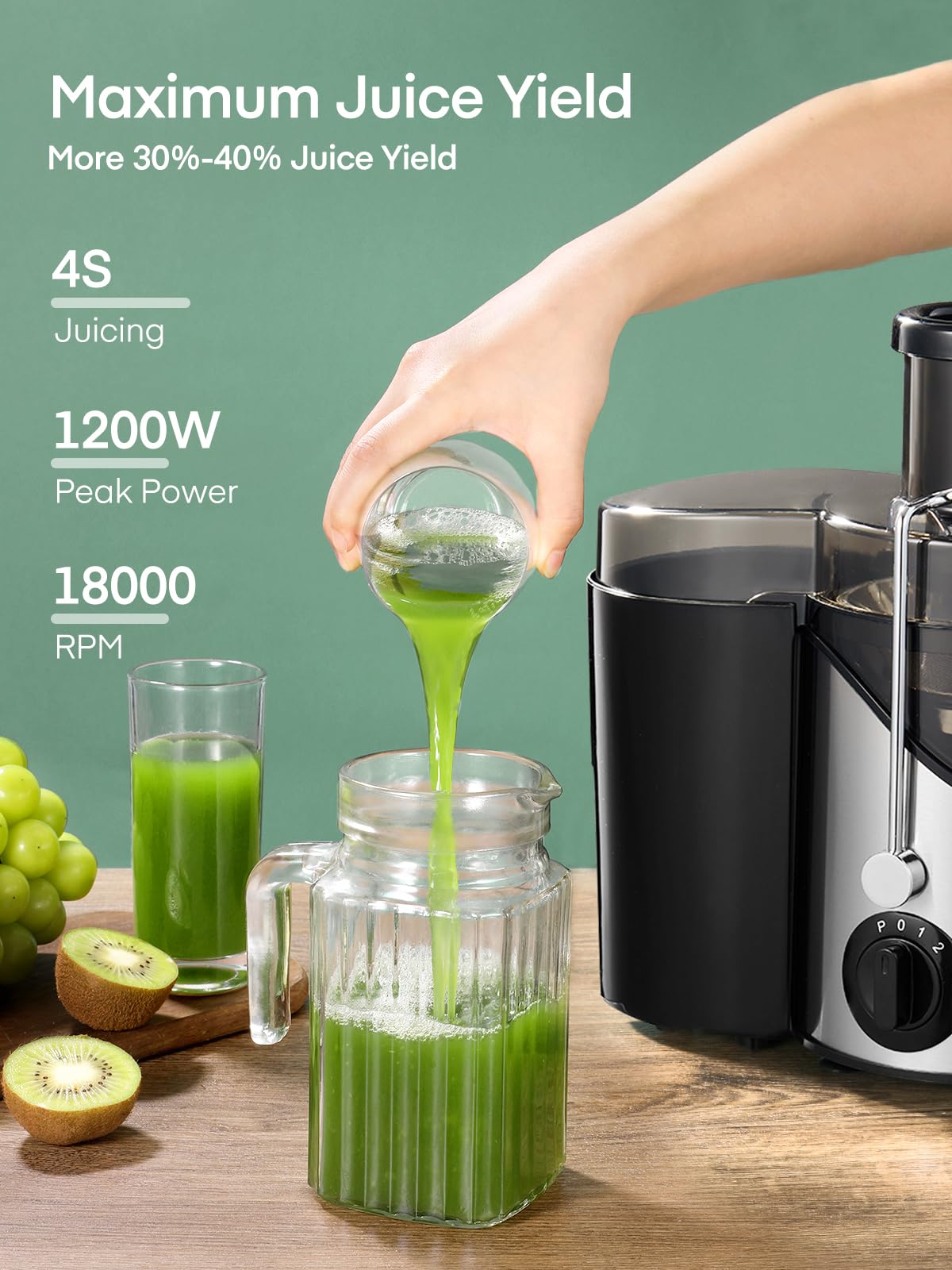 Snapklik.com : Juicer Machines 600W, 3" Wide Feed Chute Juicer ...