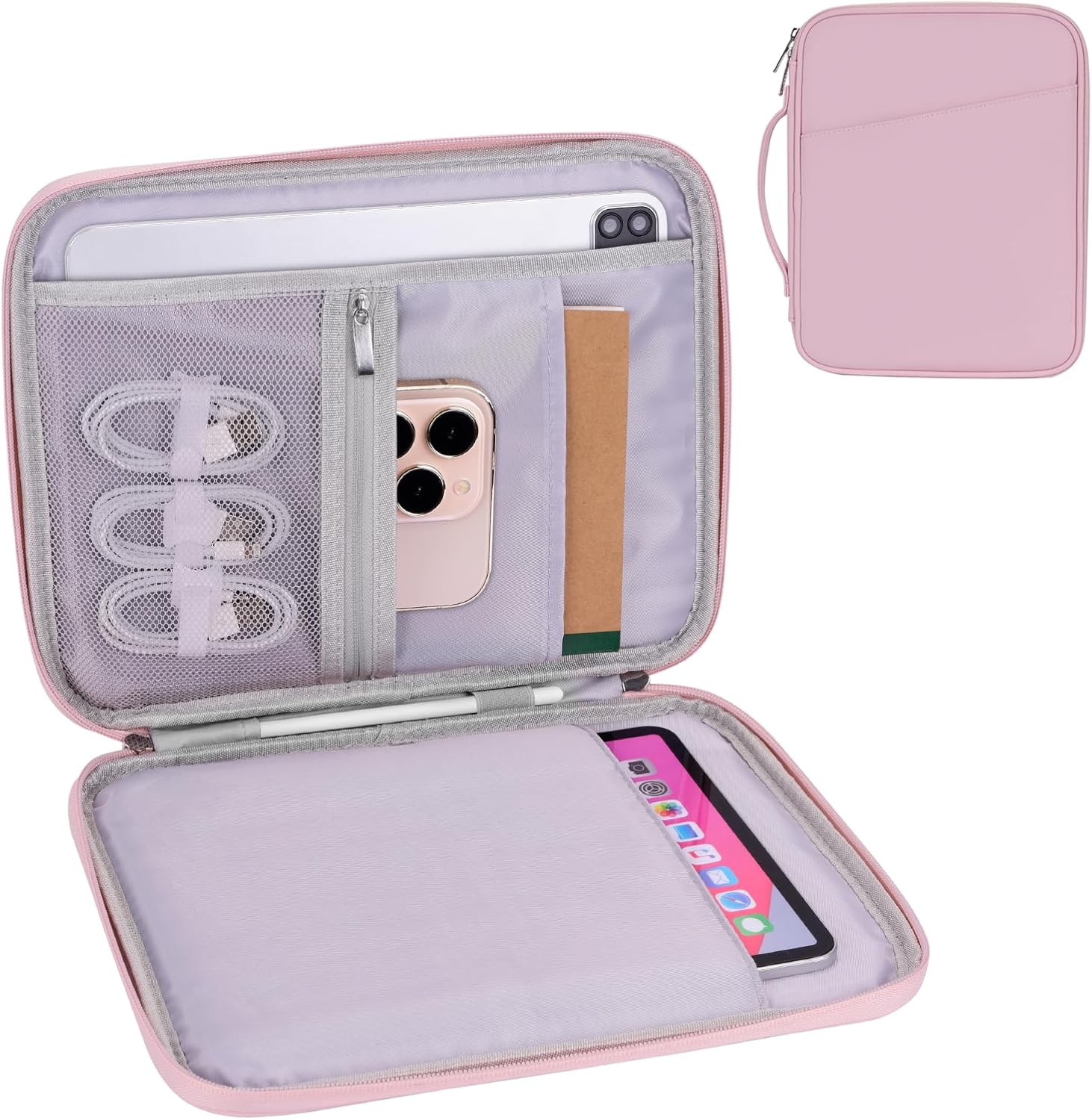 Amazon.com: 9-11 Inch iPad Bag for Women, Padded Tablet Carrying Sleeve ...