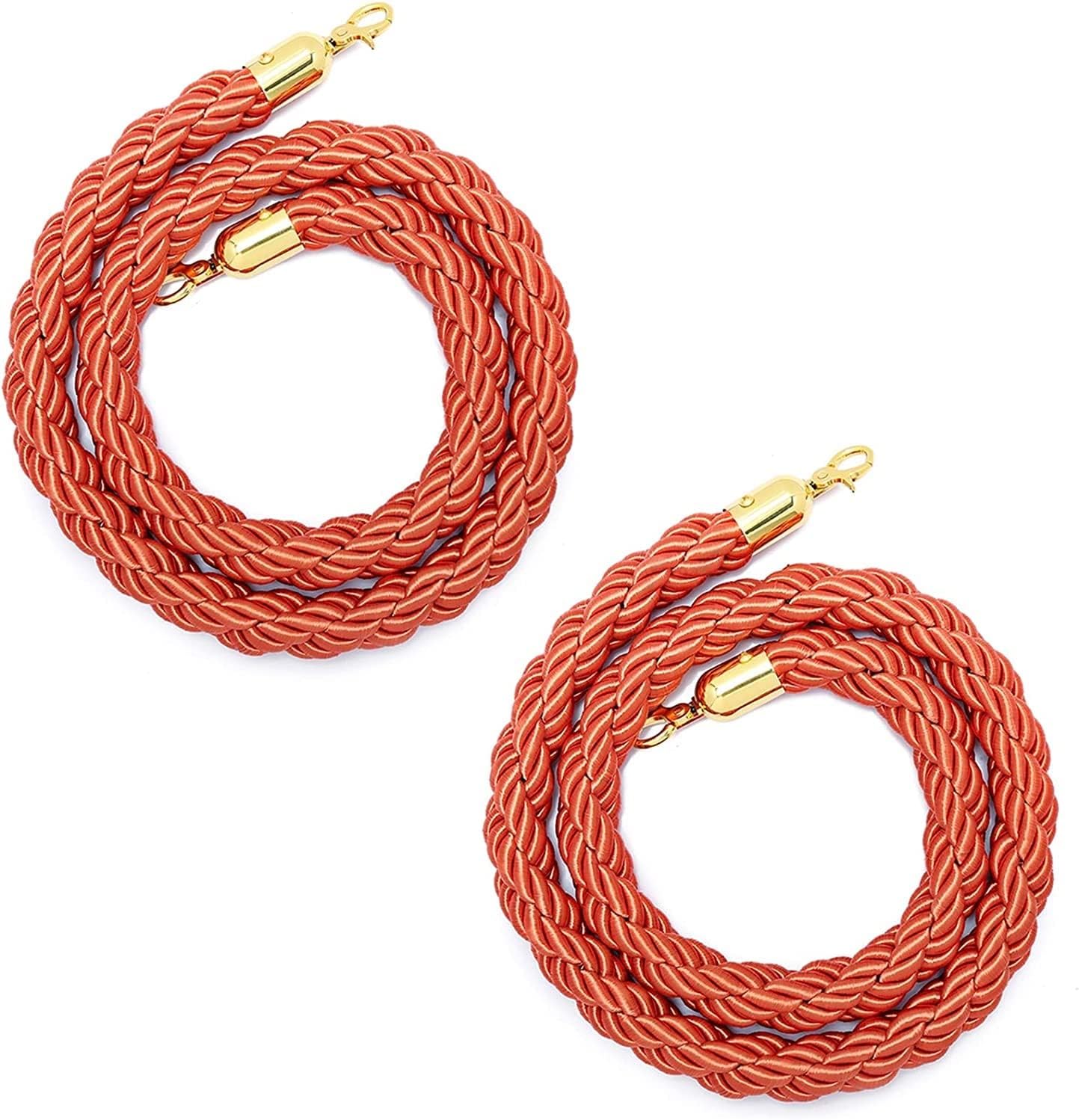 Crowd Control Rope,Queue Barrier Ropes, Rope Barrier Orange Hemp ...