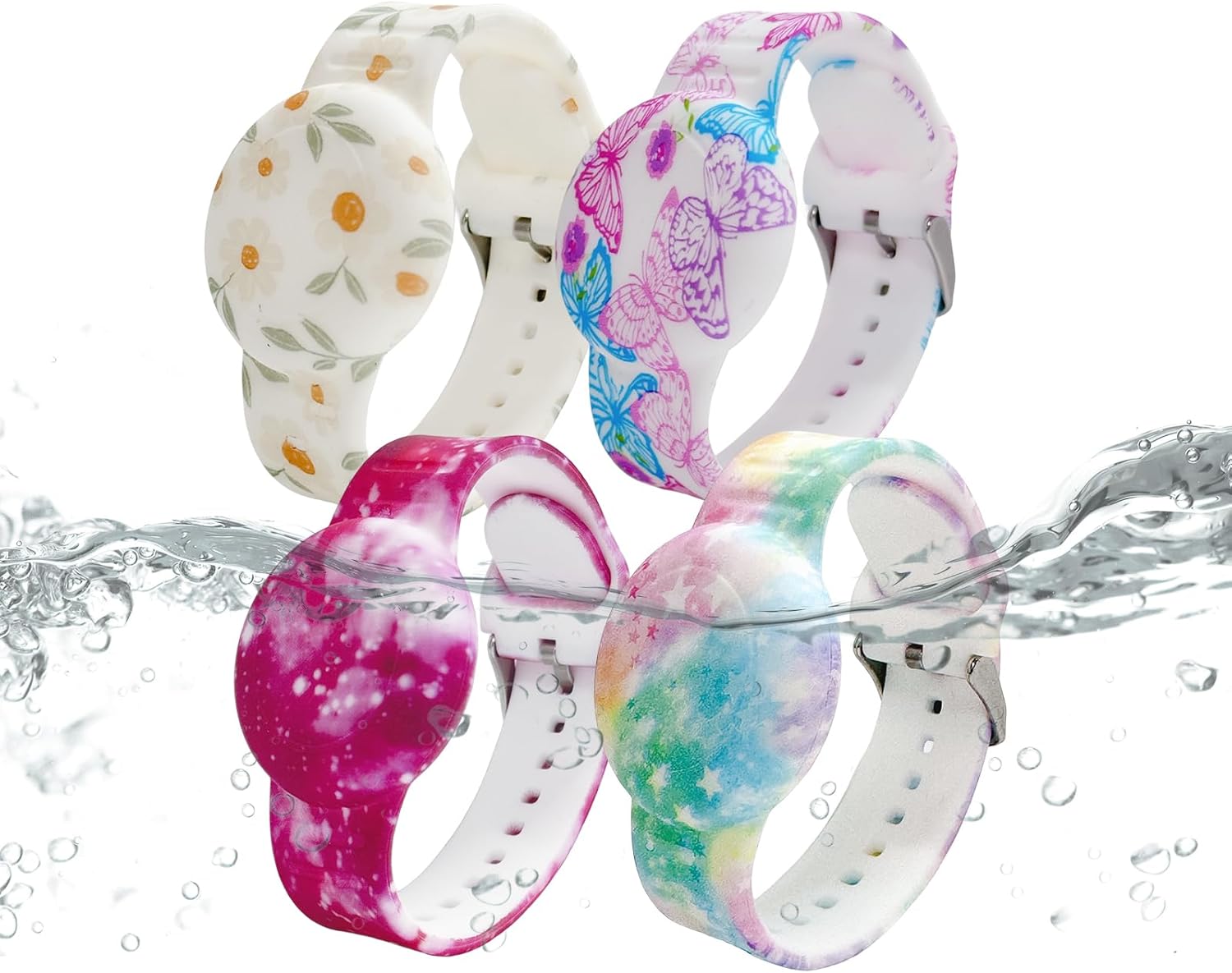 Amazon.com: Waterproof AirTag Bracelet for Kids, Soft Silicone Air Tag ...