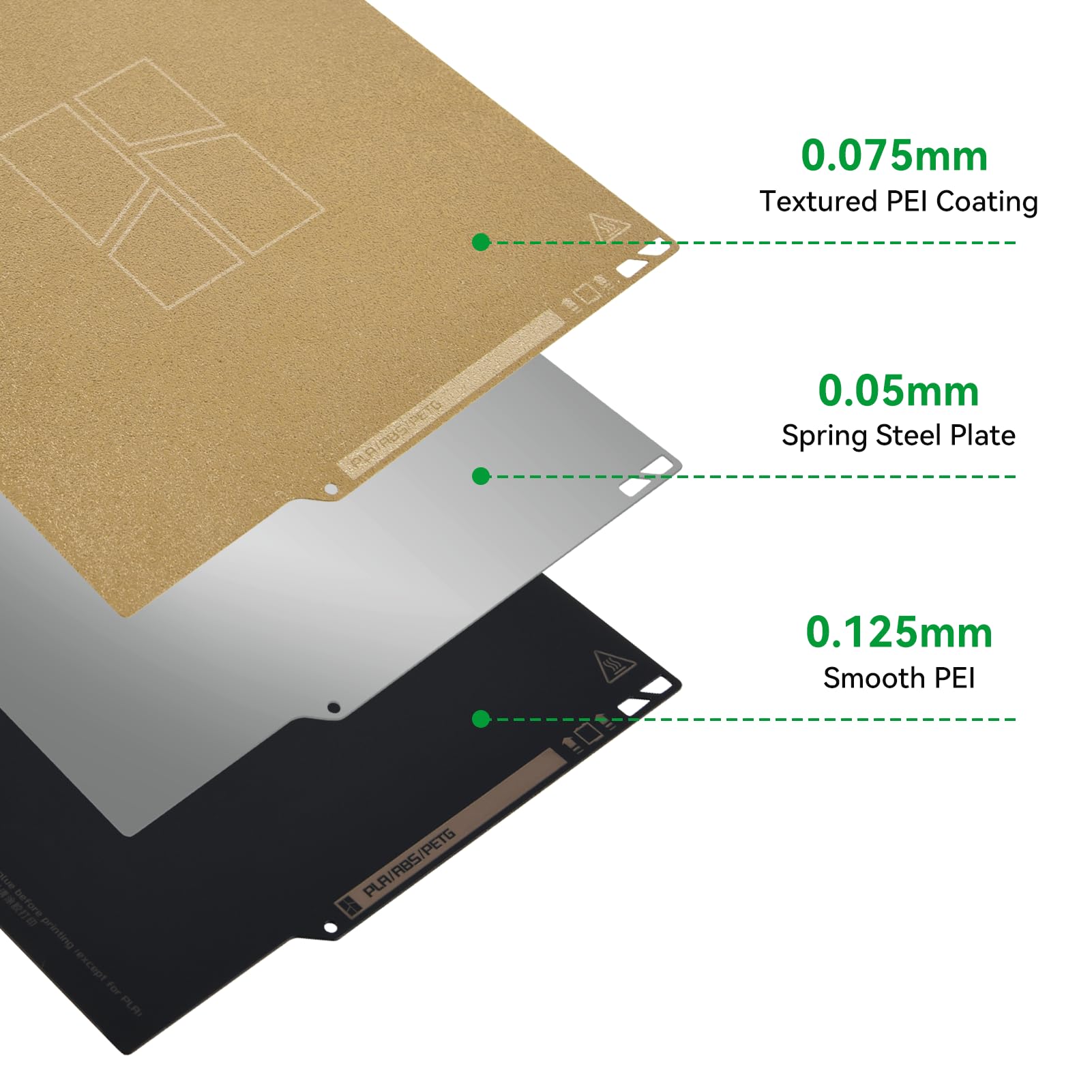 Snapklik.com : Original Bambu Lab Dual Smooth And Textured Build Plate ...