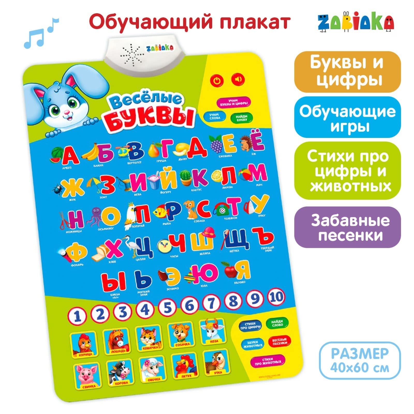 Russian Alphabet Mat - Russian ABC Poster - Russian Educational Toys ...