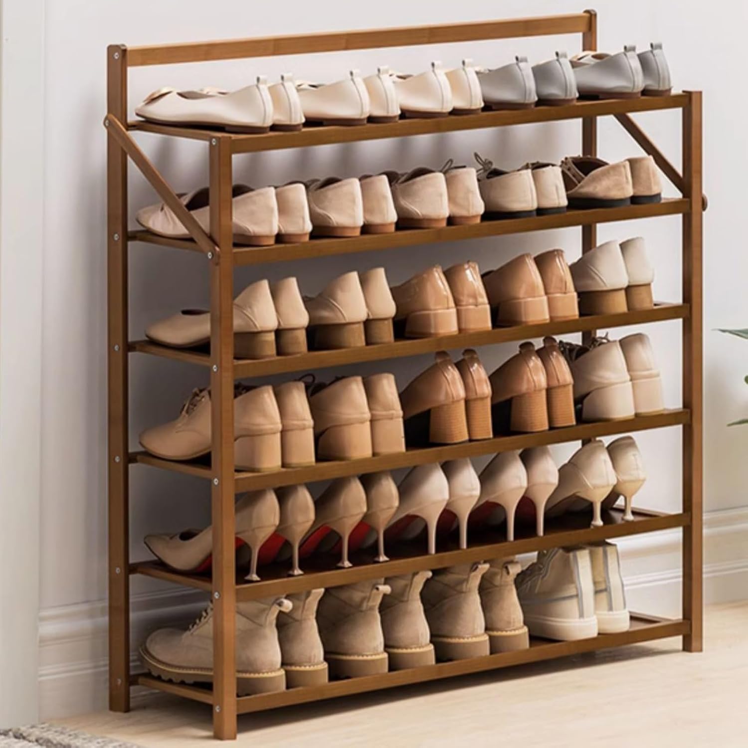 Amazon.com: YQMHEZ Shoe Rack,2-6 floorsshoe cabinetVertical Shoe Rack ...