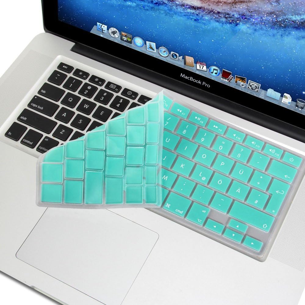 Amazon.com: GMYLE Turquoise Blue Keyboard Cover Skin (DE/German Layout ...