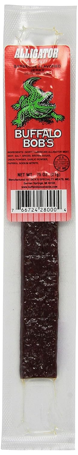 Amazon.com: Wild Game Beef Jerky- Alligator BBQ Jerky 3 Pack : Grocery ...