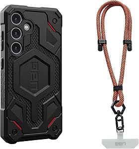 Amazon.com: URBAN ARMOR GEAR UAG Designed for Samsung Galaxy S24 Case Monarch Pro Kevlar Black ...