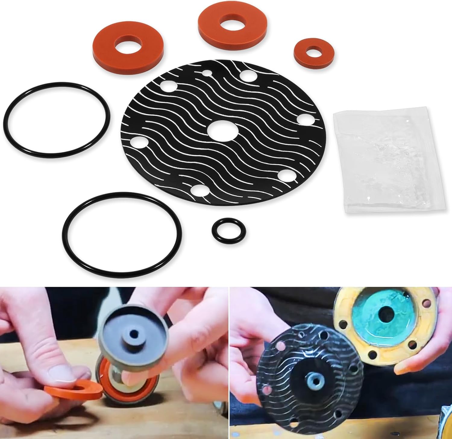 Replace for Wilkins 3/4"-1" Model 975XL/XL2 Rubber Repair Kit Backflow ...