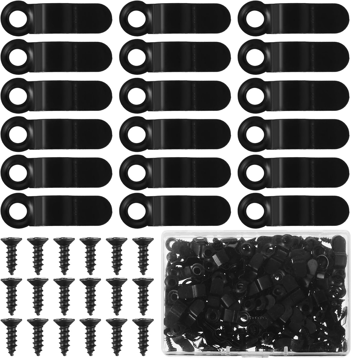 Xindojuz 120 PCS Picture Frame Backing Clips, Black Pictures Frame ...