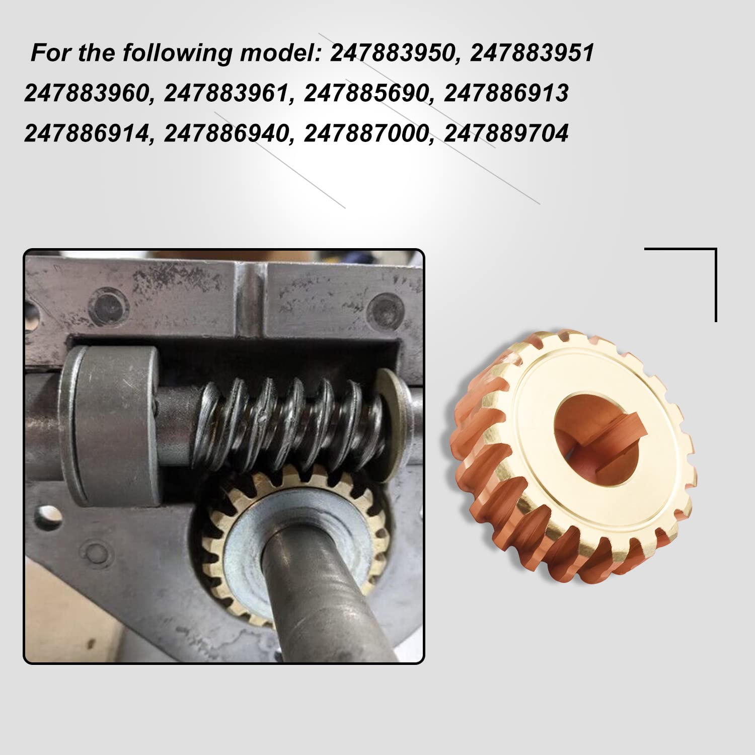 Snapklik.com : Karbay 917-04861 20 Teeth Auger Worm Gear, Compatible