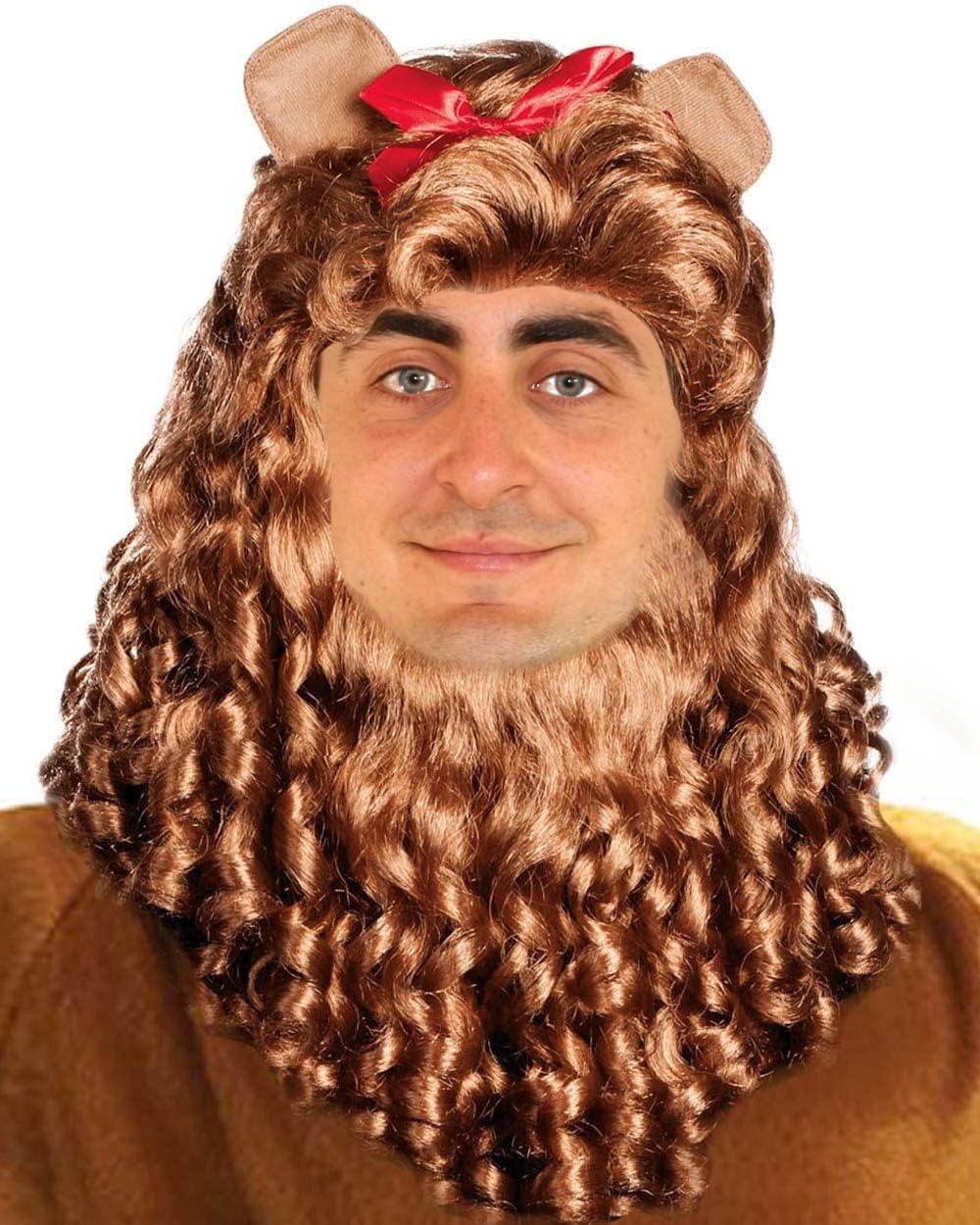 Amazon.com: Professional Pre-Styled Cowardly Lion Wig - Adjustable Lion ...