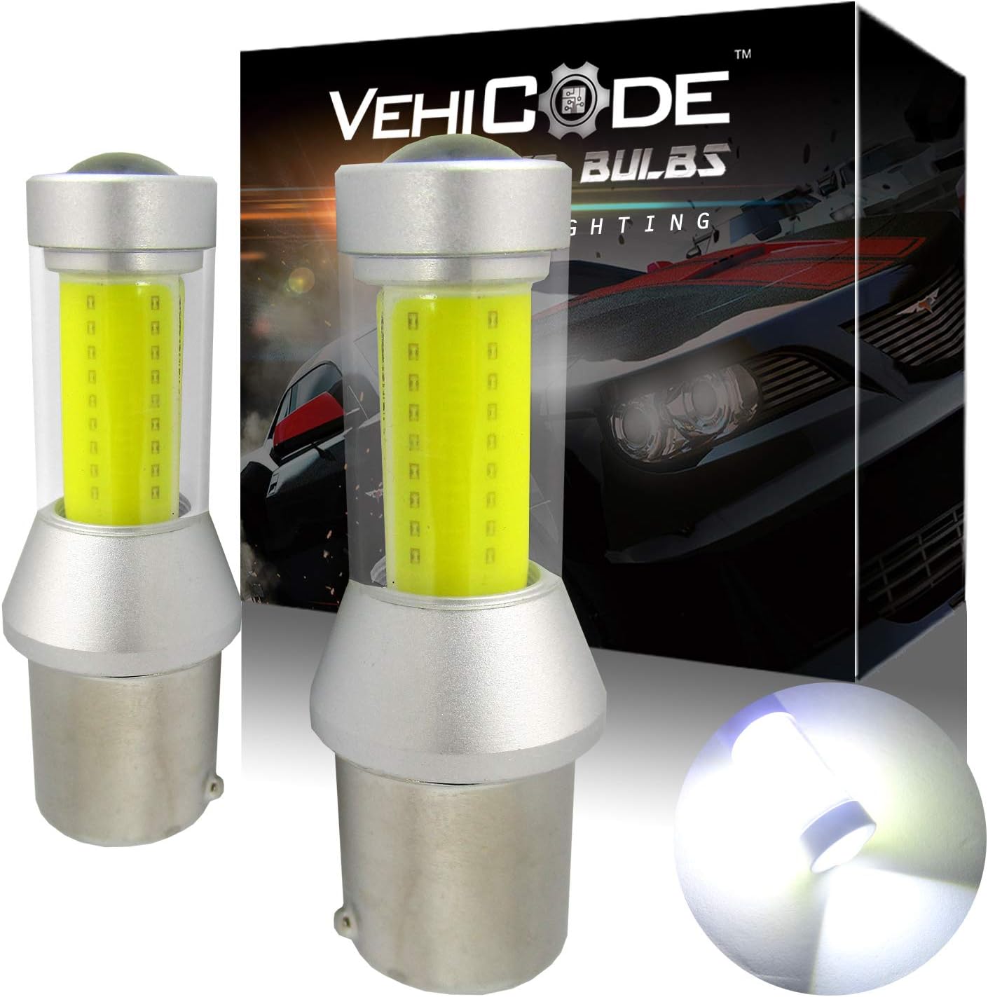 Amazon.com: VehiCode Super Bright 2000lms 1156 7506 1141 1003 BA15S ...